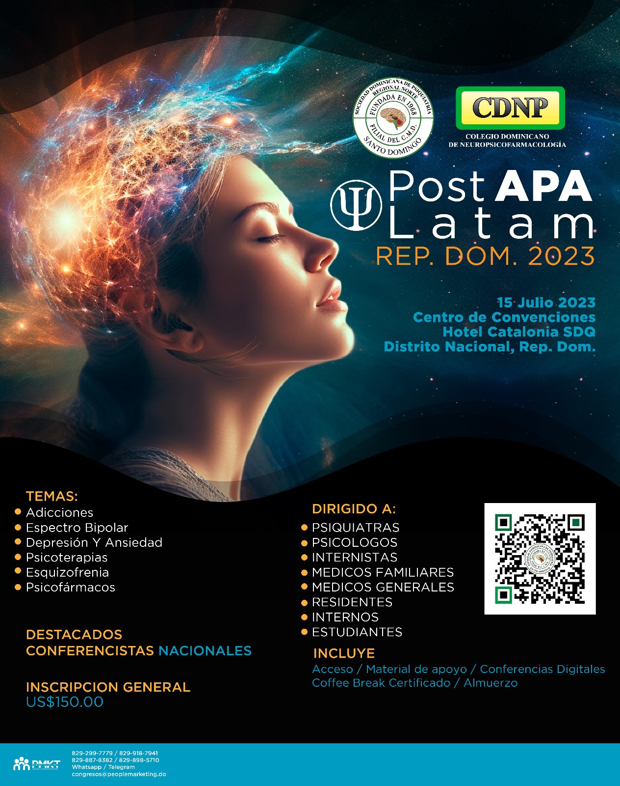 Psiquiatras invitan a su POST APA LATAM RD 2023 sobre psicofarmacología