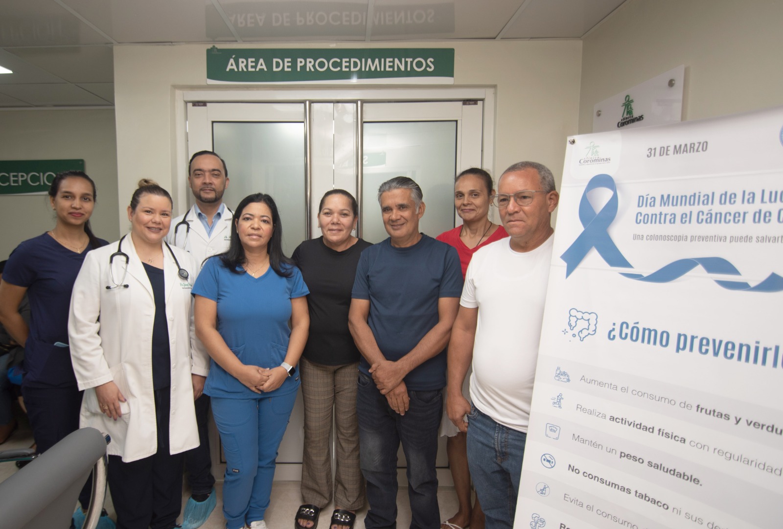 Clínica Corominas benefició a 11 pacientes en jornada de colonoscopia